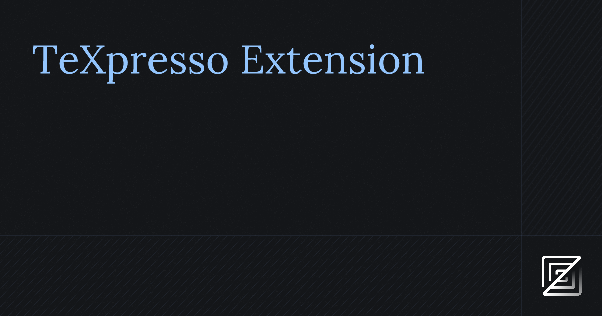 TeXpresso — Zed Extension