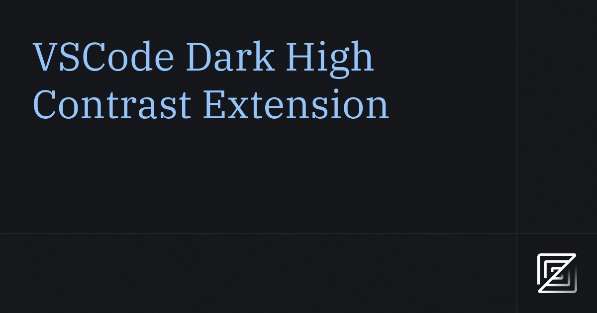 VSCode Dark High Contrast — Zed Extension