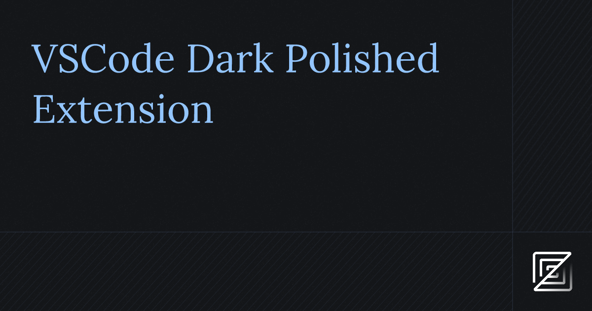 VSCode Dark Polished — Zed Extension