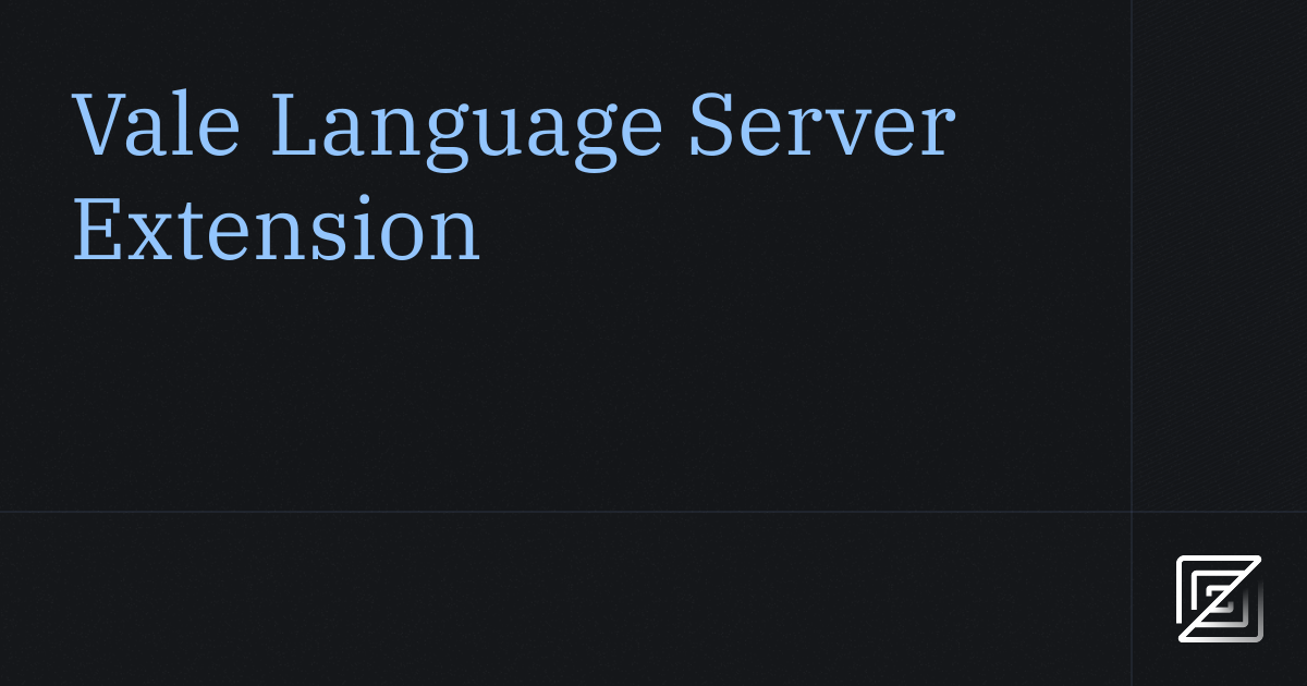 Vale Language Server — Zed Extension