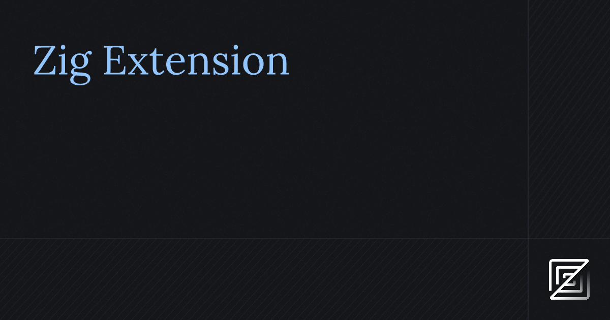 Zig — Zed Extension