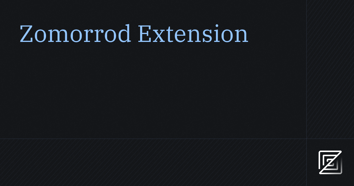 Zomorrod — Zed Extension