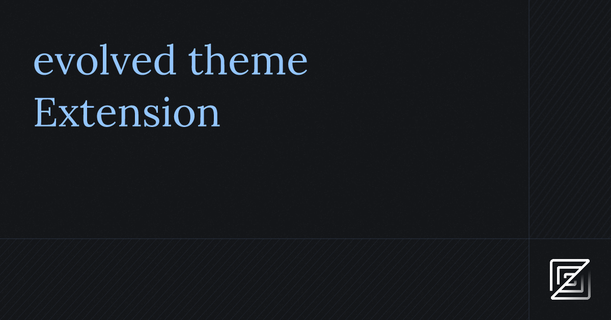 evolved theme — Zed Extension