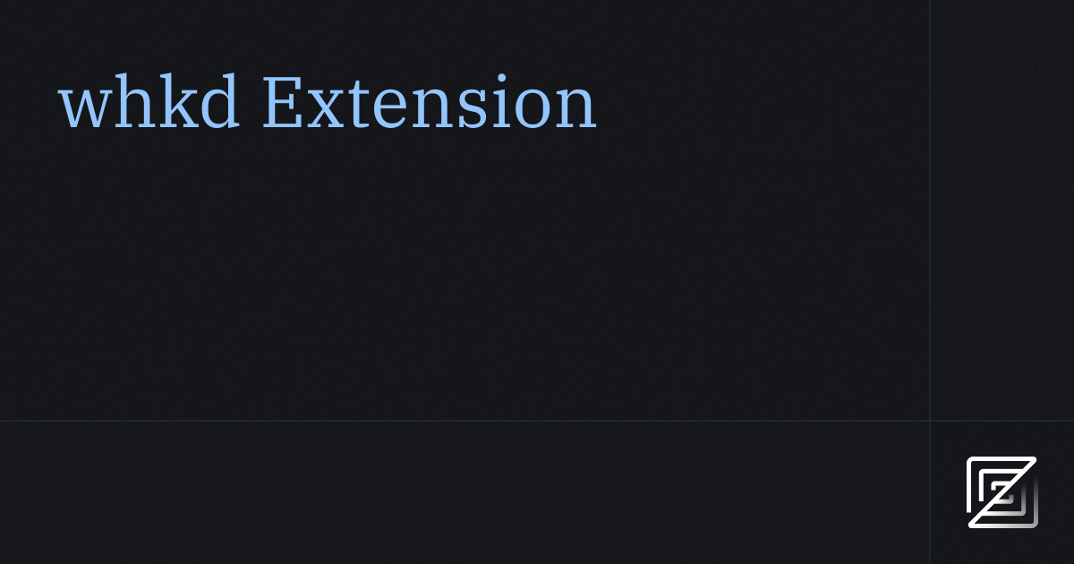 whkd — Zed Extension