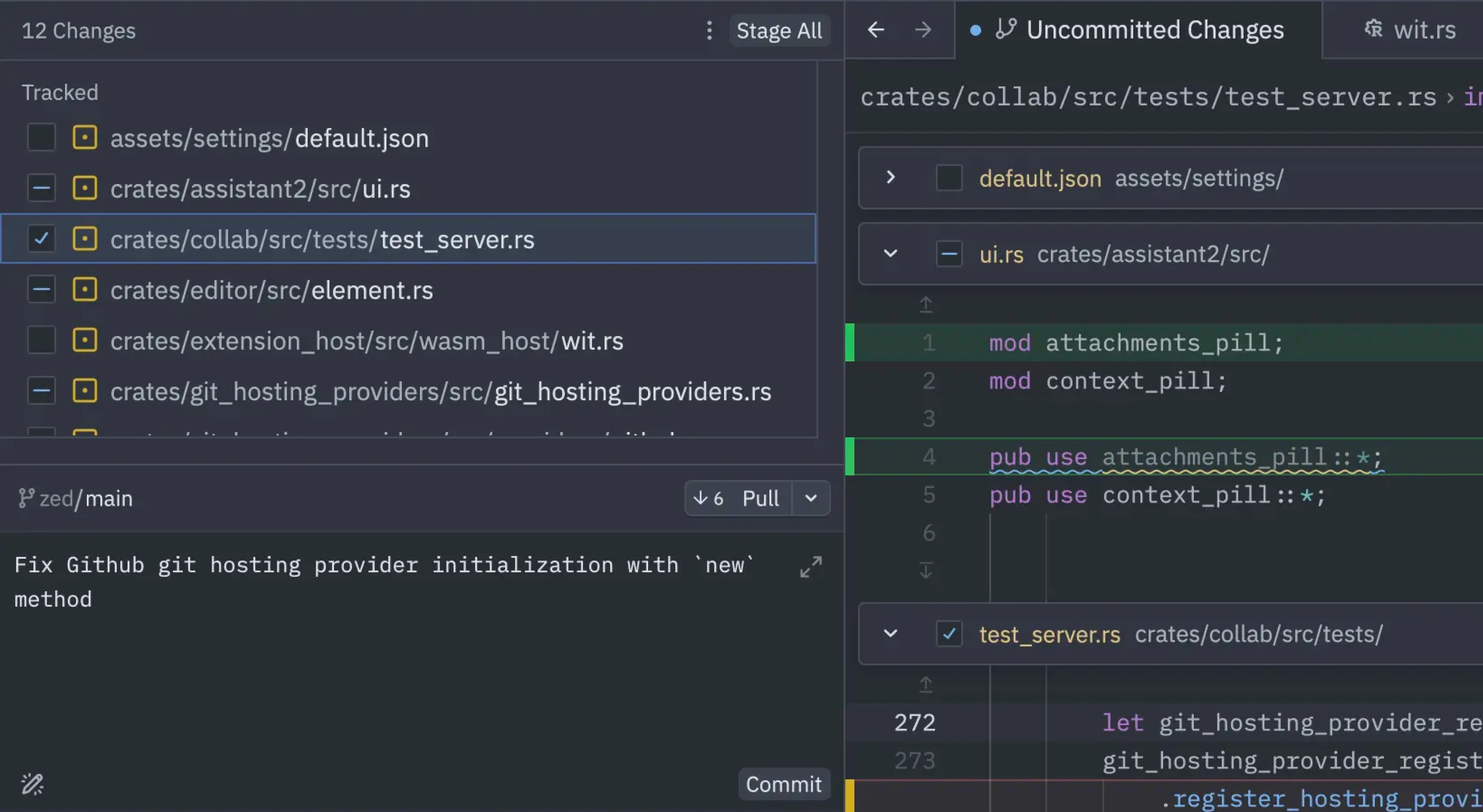 Native Git support in Zed — Zed's Blog