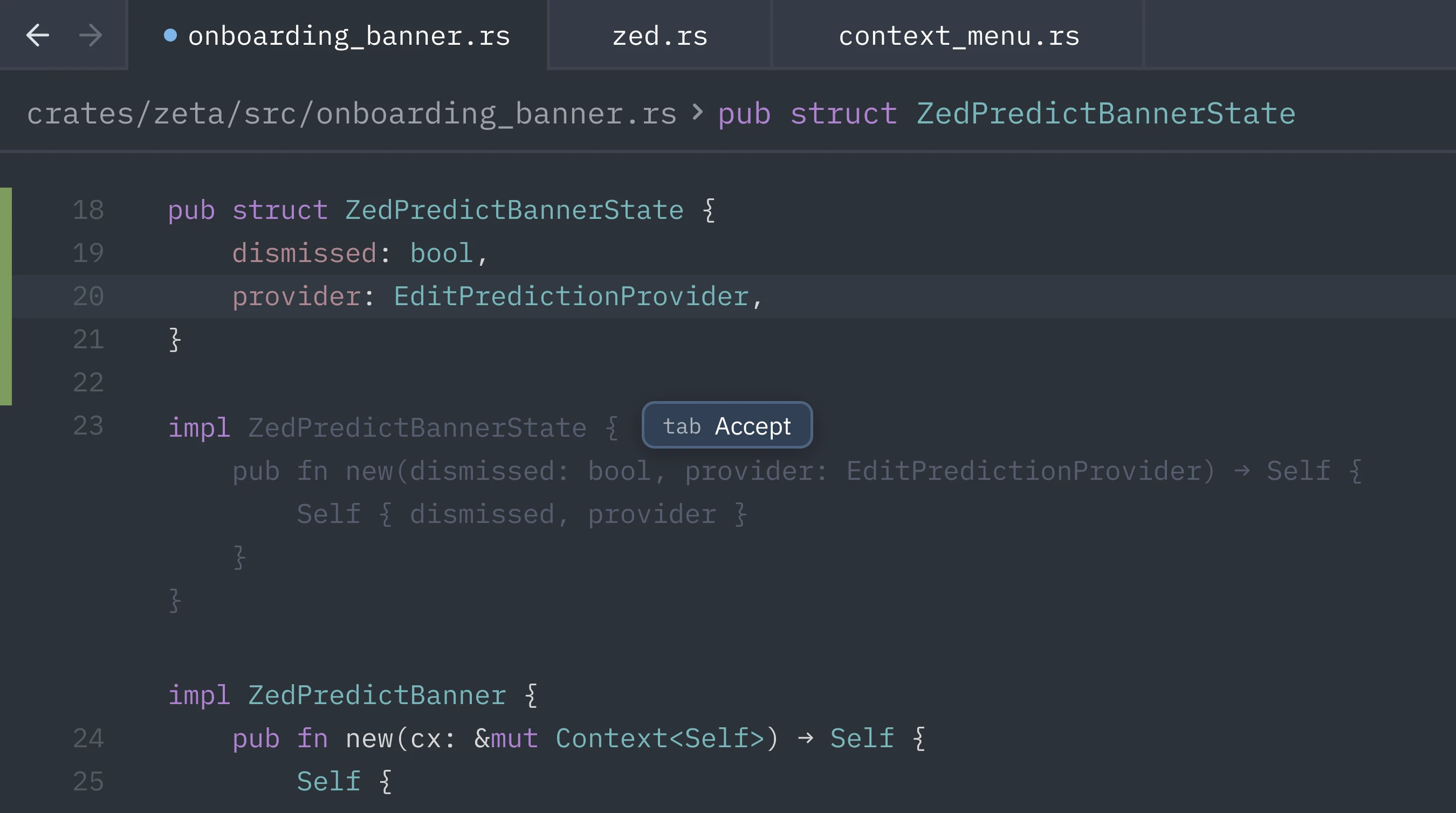 Zed now predicts your next edit with Zeta, our new open model — Zed's Blog